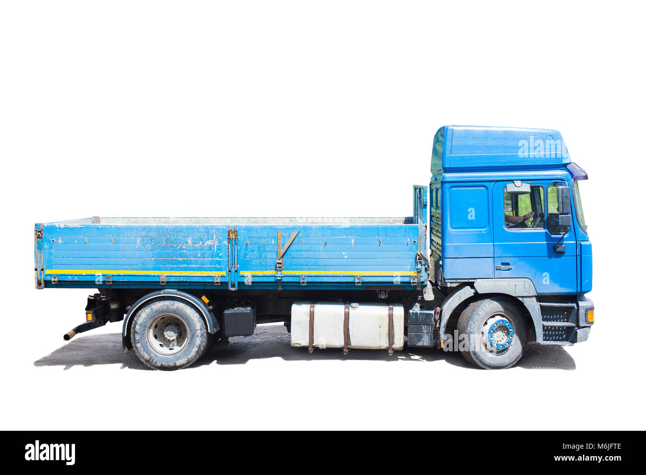 Freight truck on road Cut Out Stock Images & Pictures - Alamy