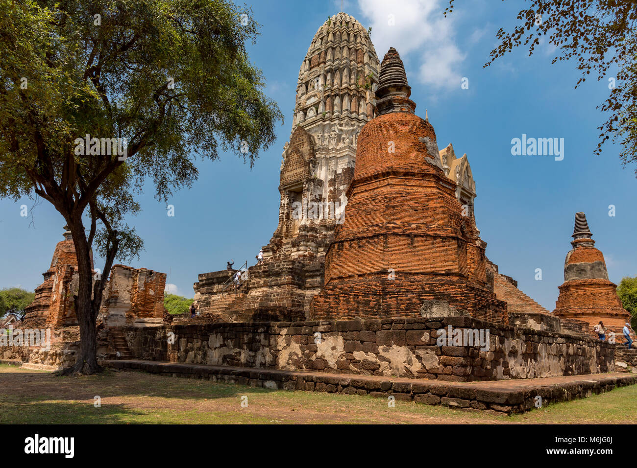 Wat Ratcha Burana Ayutthaya Thailand 01 March, 2018 The ruins of Wat ...