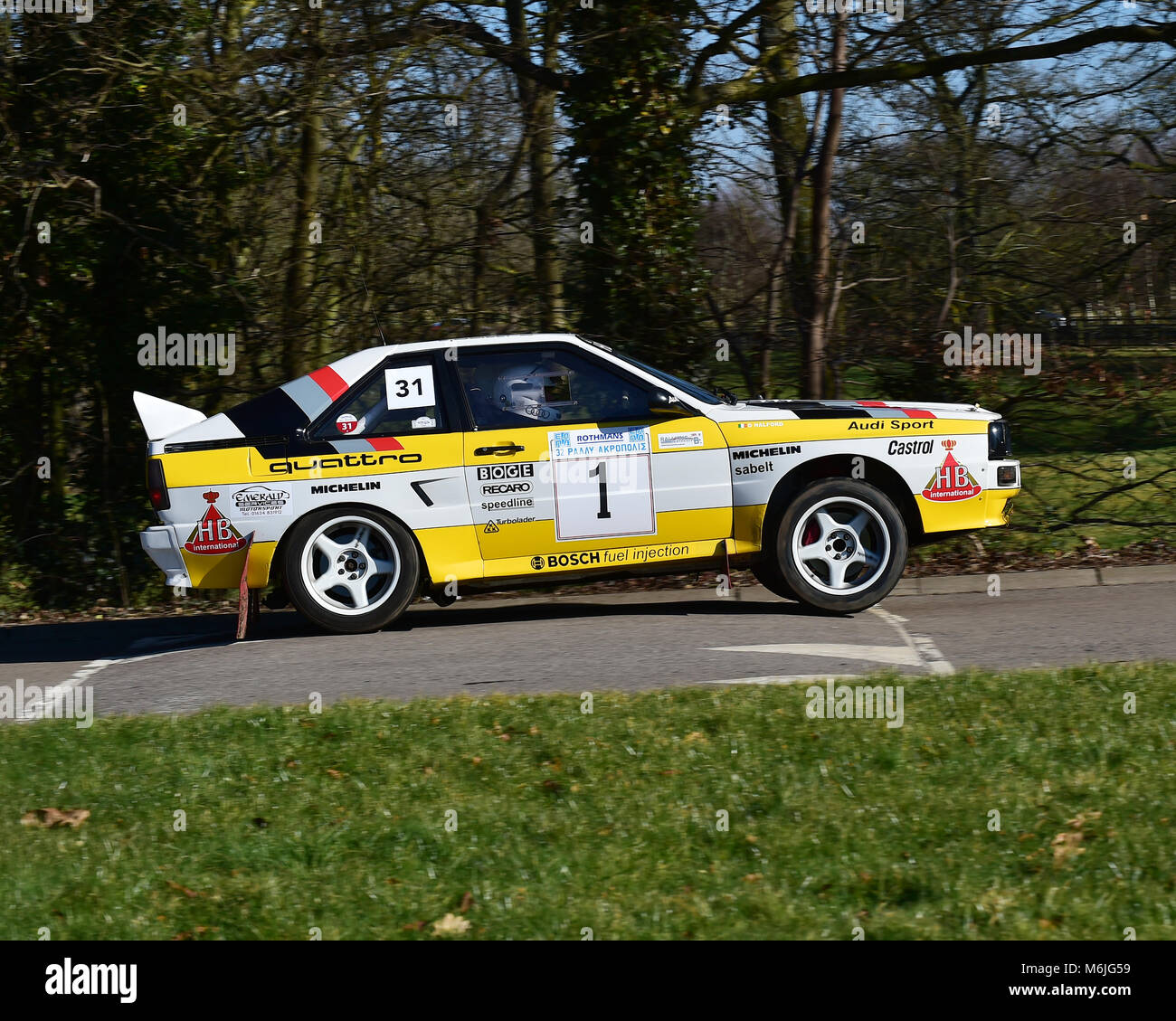 David Halford, Audi Quattro Sport, Race Retro, Rally stage, Sunday 25th ...