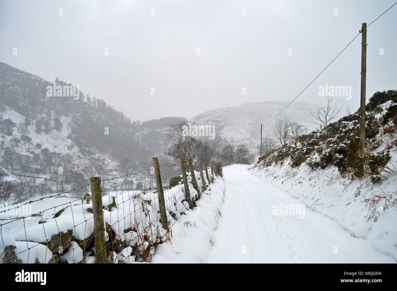 Pistyll Rhaeadr waterfall Berwyn mountains Stock Photo - Alamy