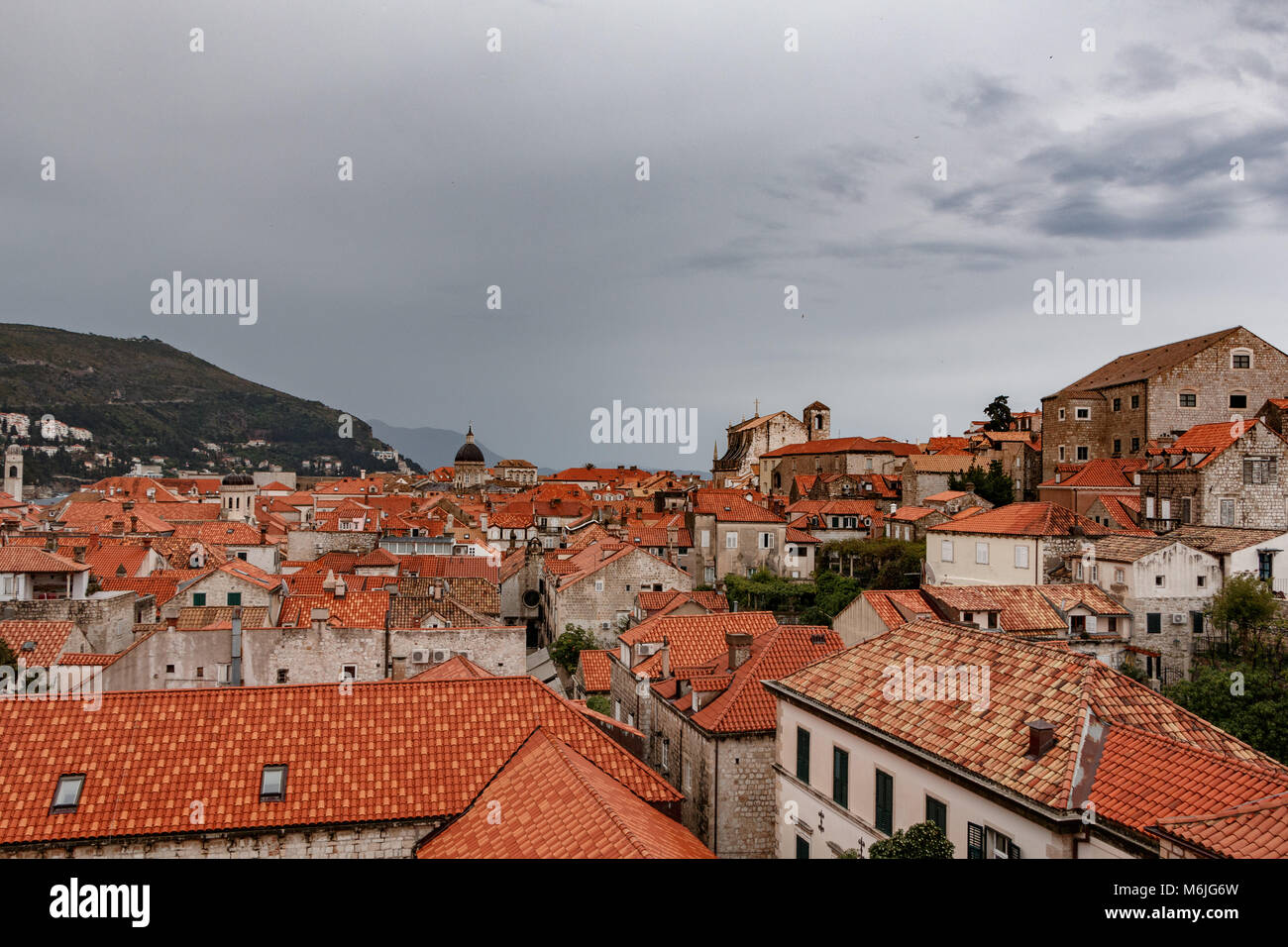 Looking over the rooftops of Dubrovnik Stock Photo - Alamy
