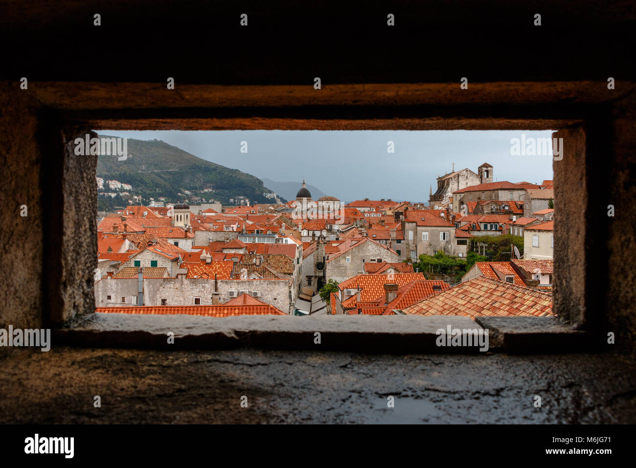 Looking over the rooftops of Dubrovnik Stock Photo - Alamy