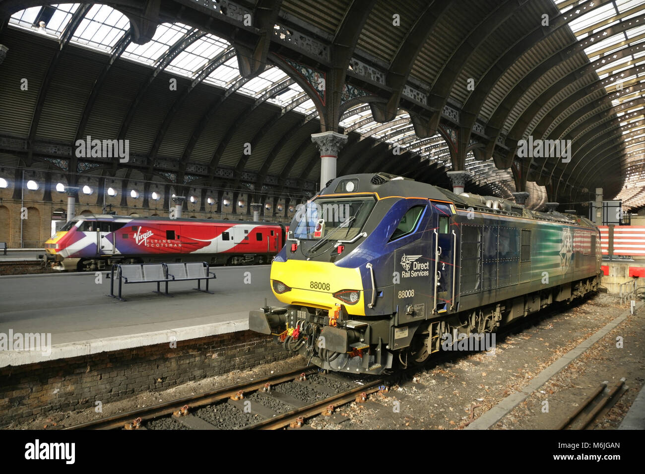 Direct Rail Services Class 88 electro-diesel locomotive 88008 "Ariadne ...