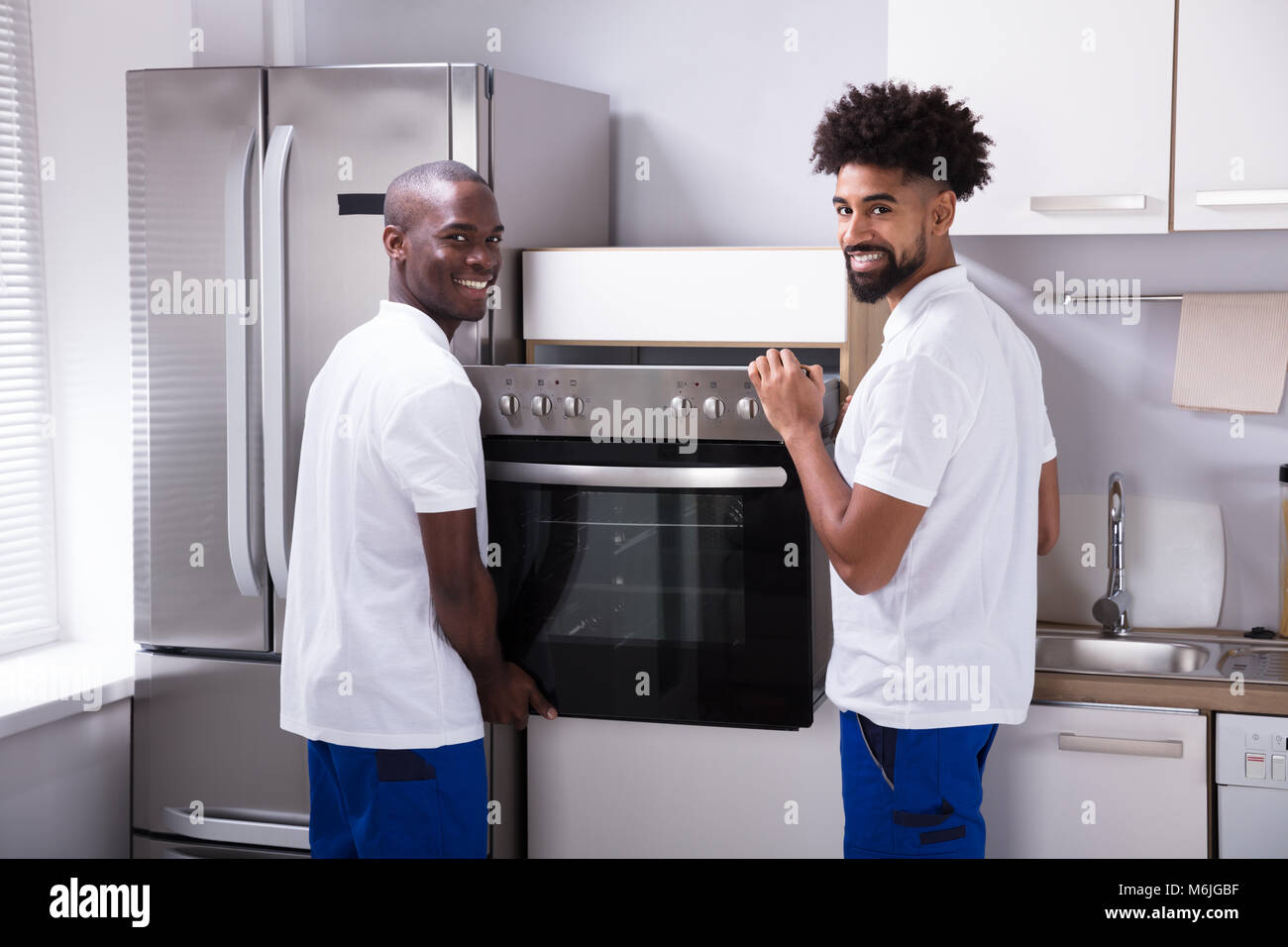 African american workers in kitchen hi-res stock photography and images ...
