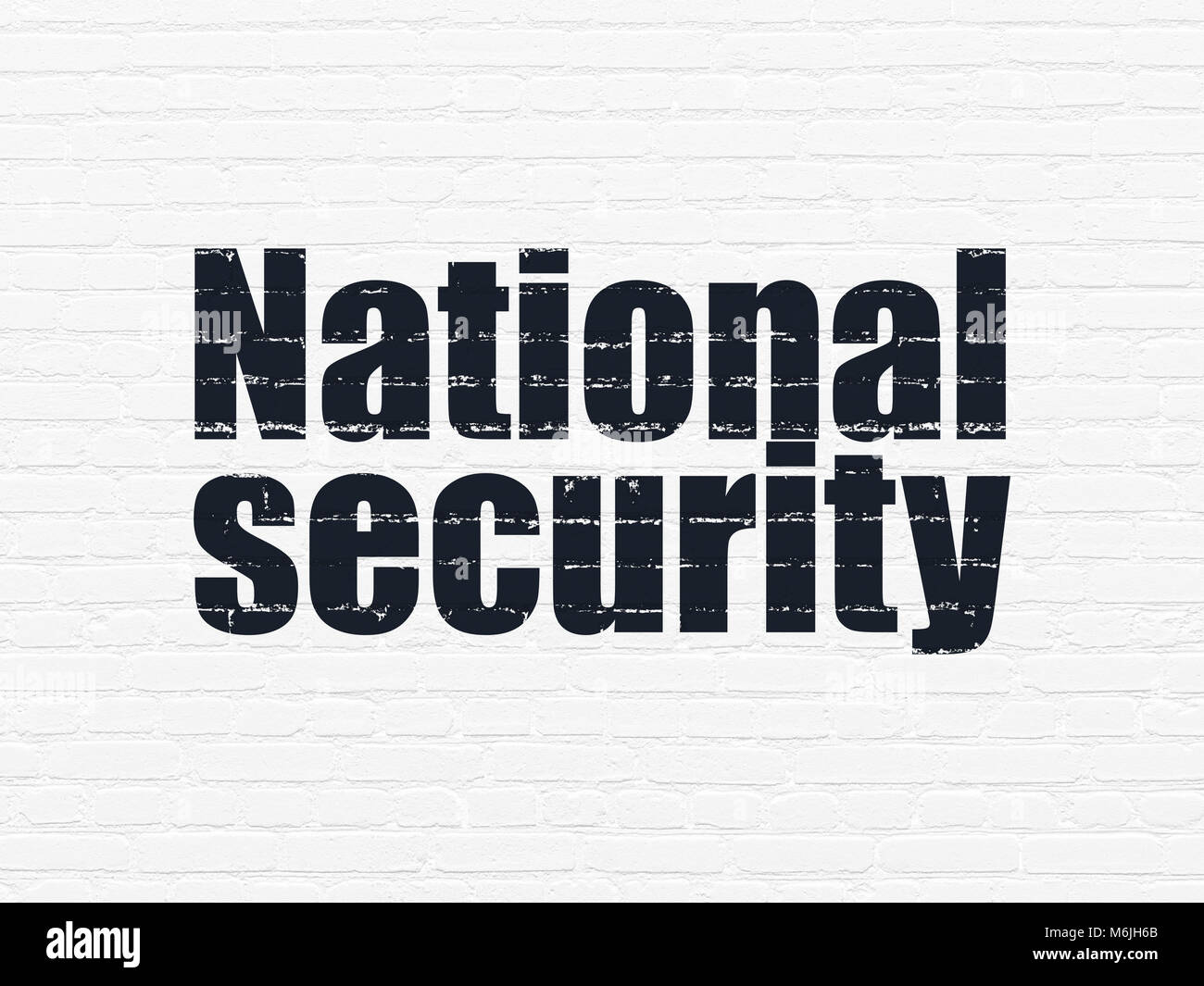 Safety concept: National Security on wall background Stock Photo - Alamy