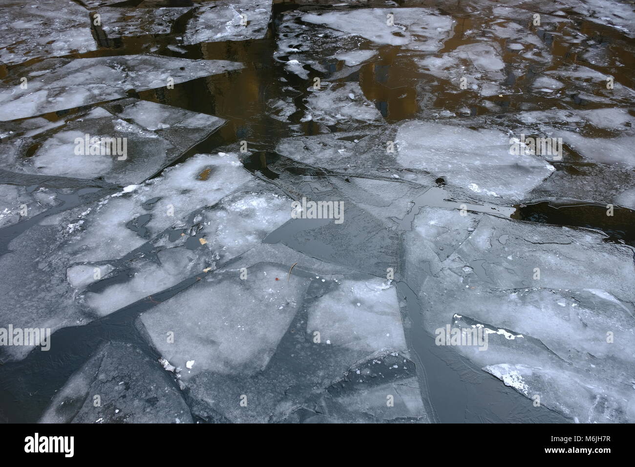 ice in the river Stock Photo - Alamy