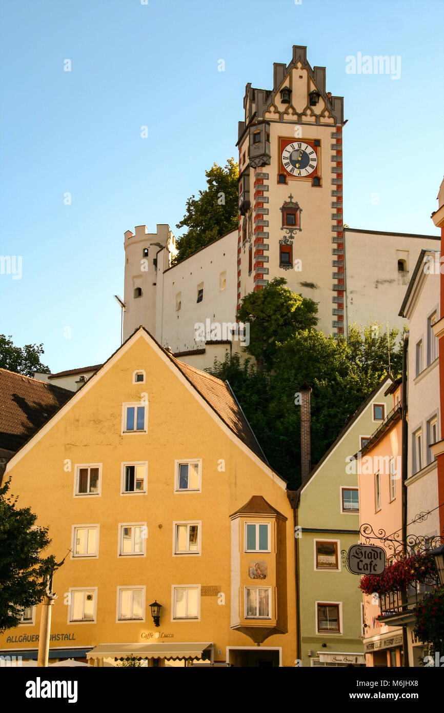 FUESSEN - BAVARIA - GERMANY - ON 08/13/2016 The picturesque town of ...