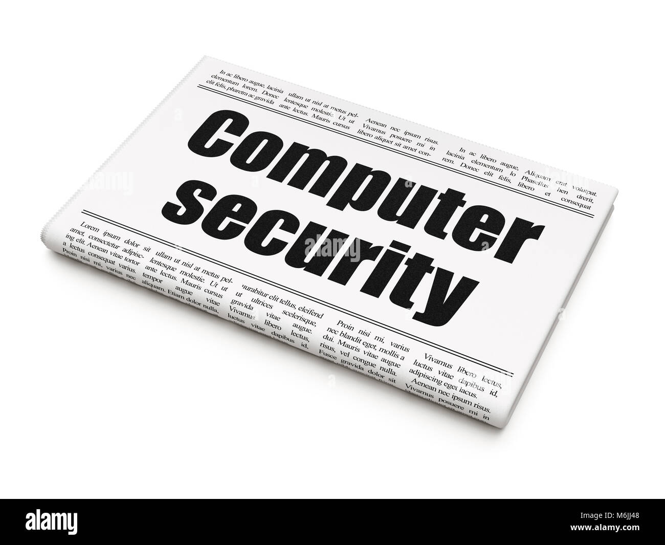 Safety concept: newspaper headline Computer Security Stock Photo - Alamy