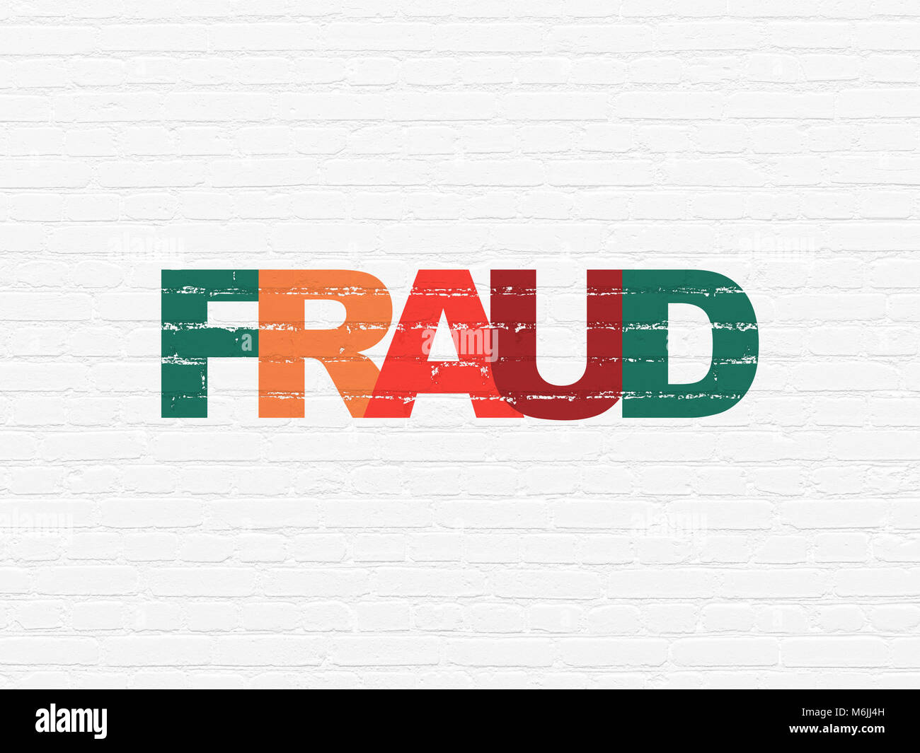 Privacy concept: Fraud on wall background Stock Photo - Alamy