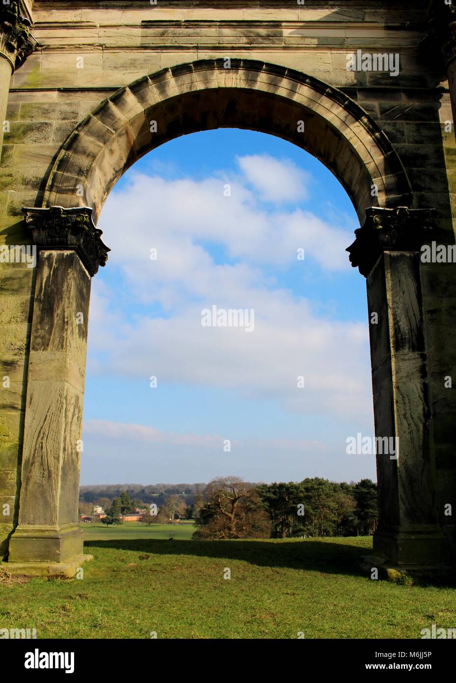 Hadrian's Arch at Shughborough Hall in Staffordshire is a copy of ...