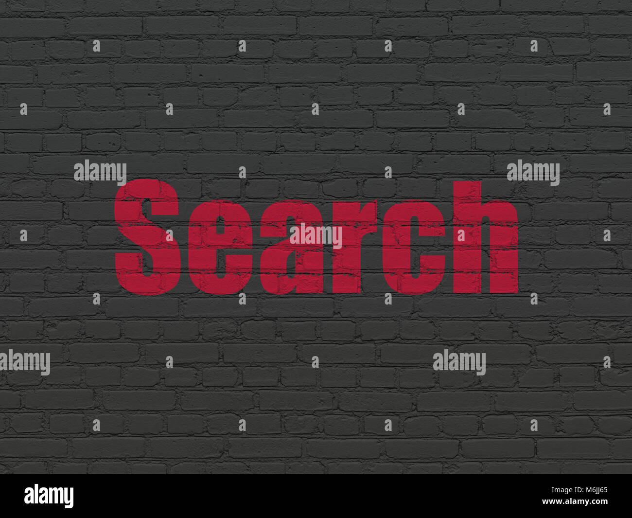 Web development concept: Search on wall background Stock Photo - Alamy