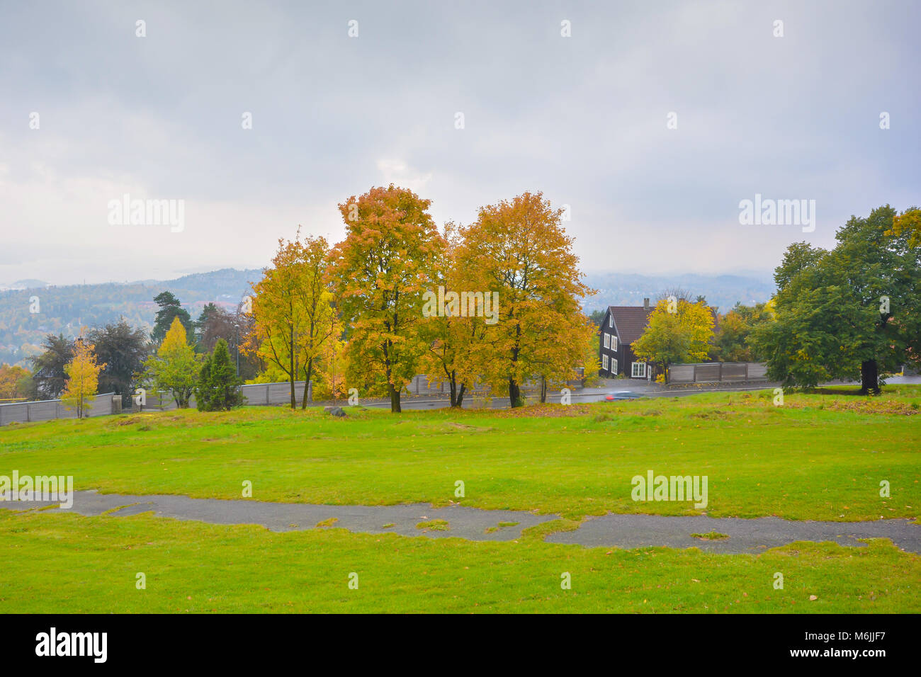 Vigeland park oslo grass hi-res stock photography and images - Alamy