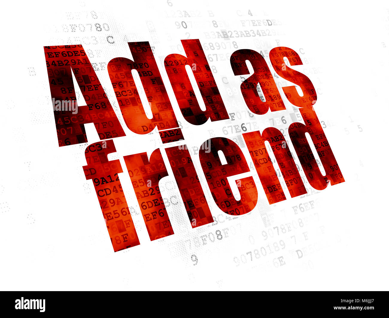 Social media concept: Add as Friend on Digital background Stock Photo ...