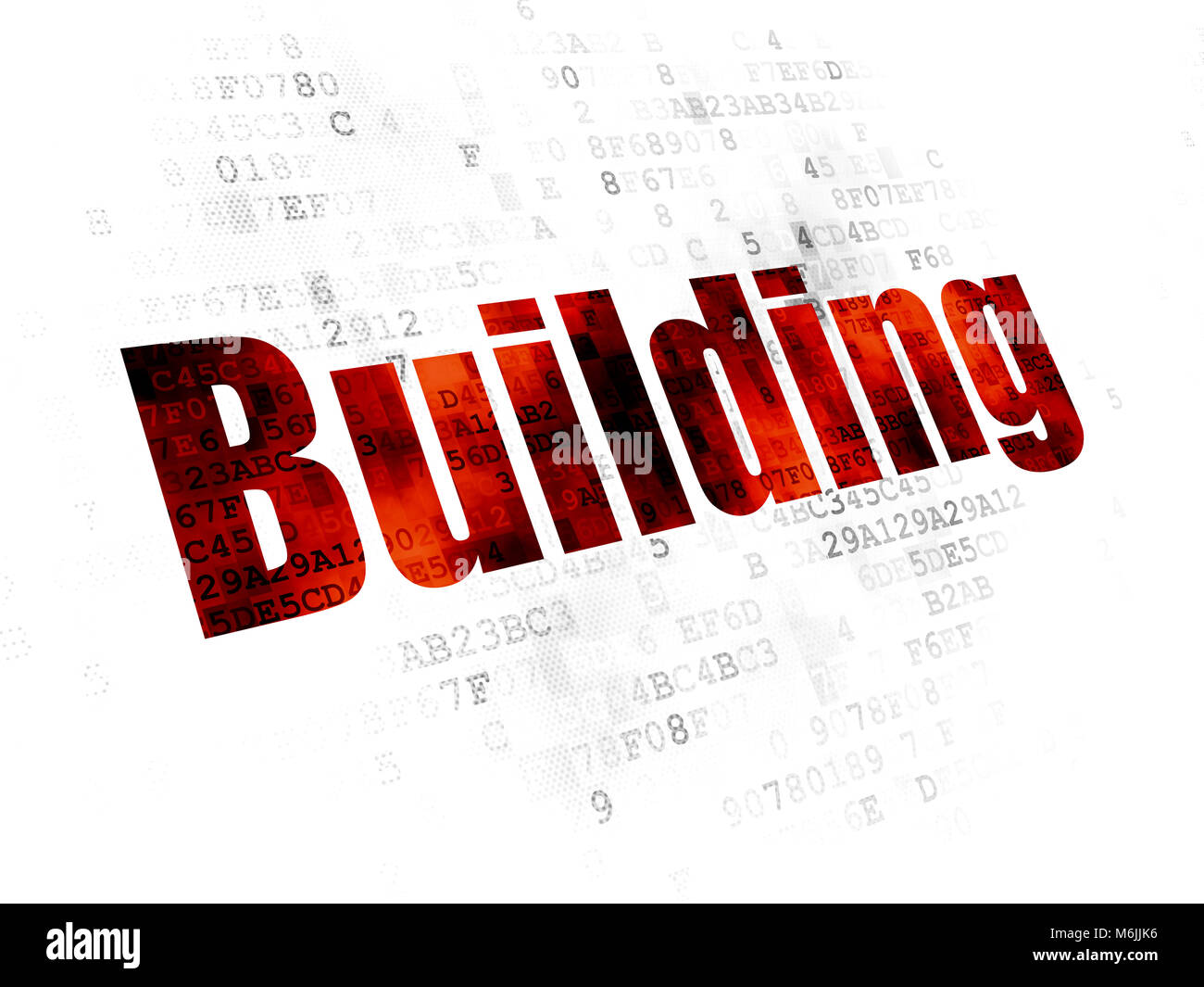Construction concept: Building on Digital background Stock Photo - Alamy
