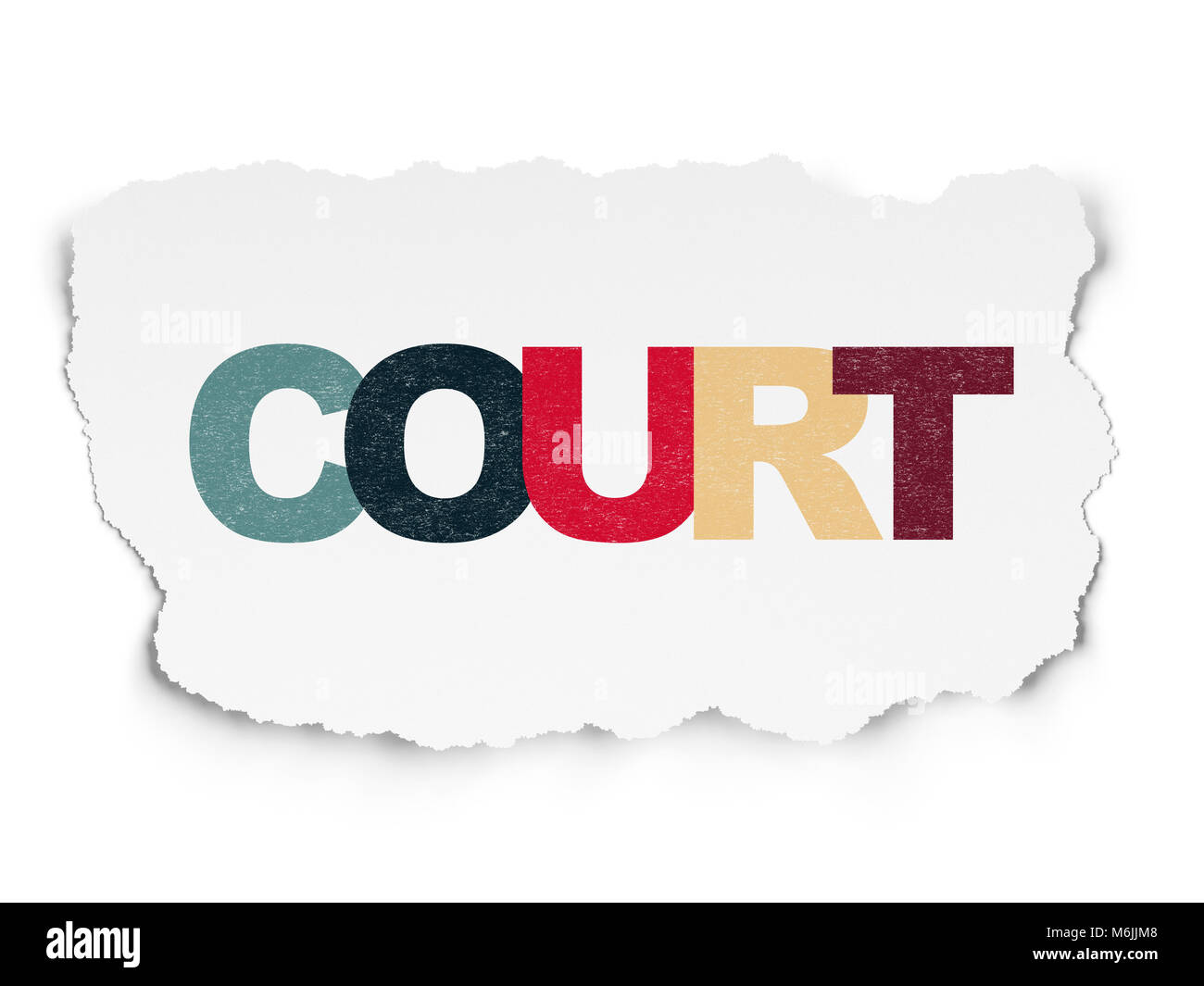 Law concept: Court on Torn Paper background Stock Photo - Alamy