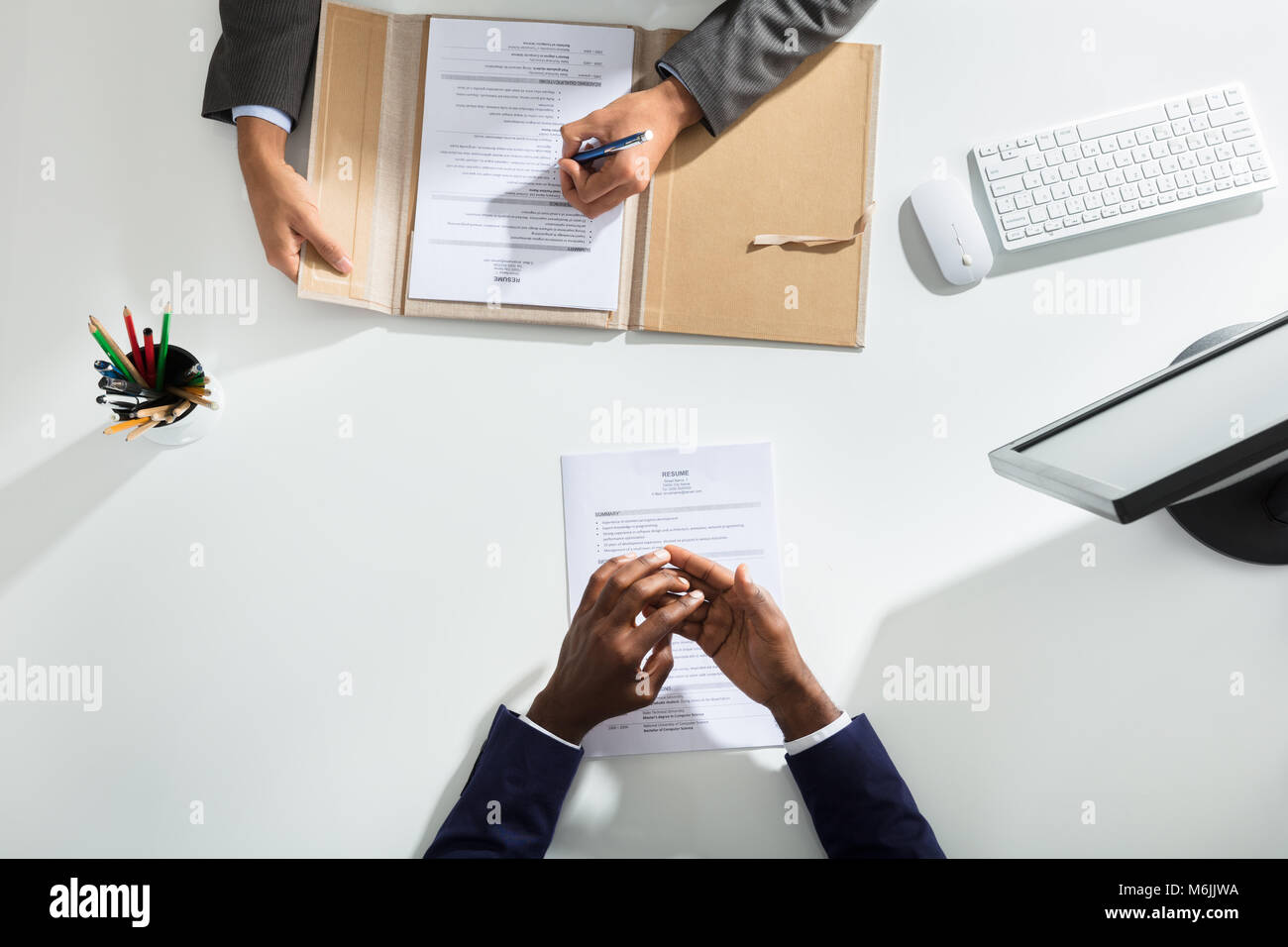 Hand man top view computer hi-res stock photography and images - Alamy