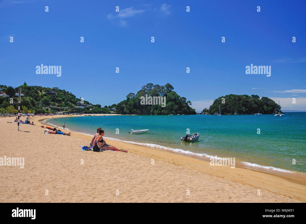 Kaiteriteri Beach, Kaiteriteri, Tasman District, New Zealand Stock ...