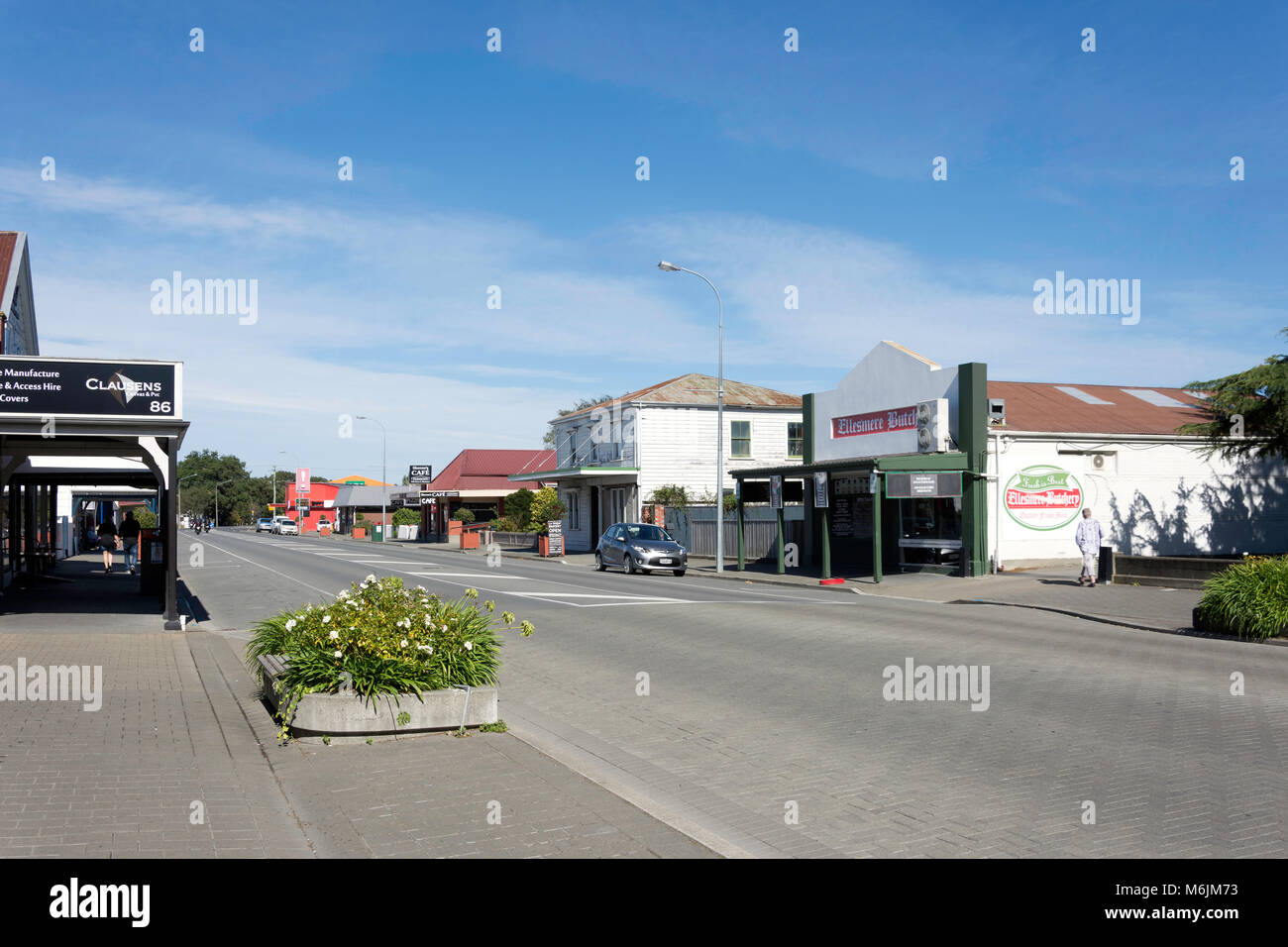 High Street, Leeston, Canterbury, South Island, New Zealand Stock Photo ...