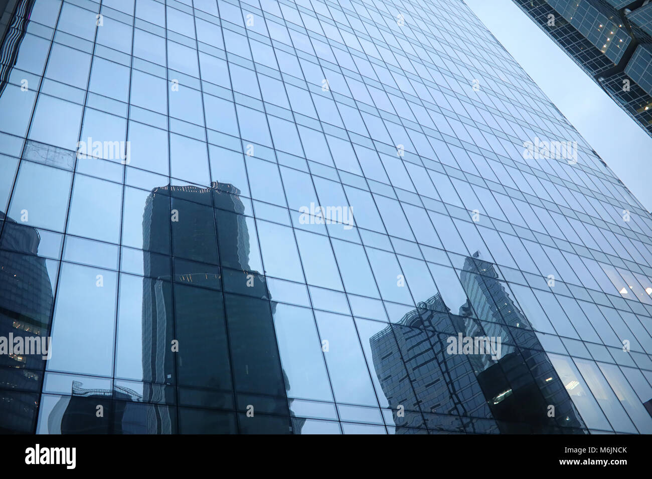 Business center with high skyscrapers Stock Photo - Alamy
