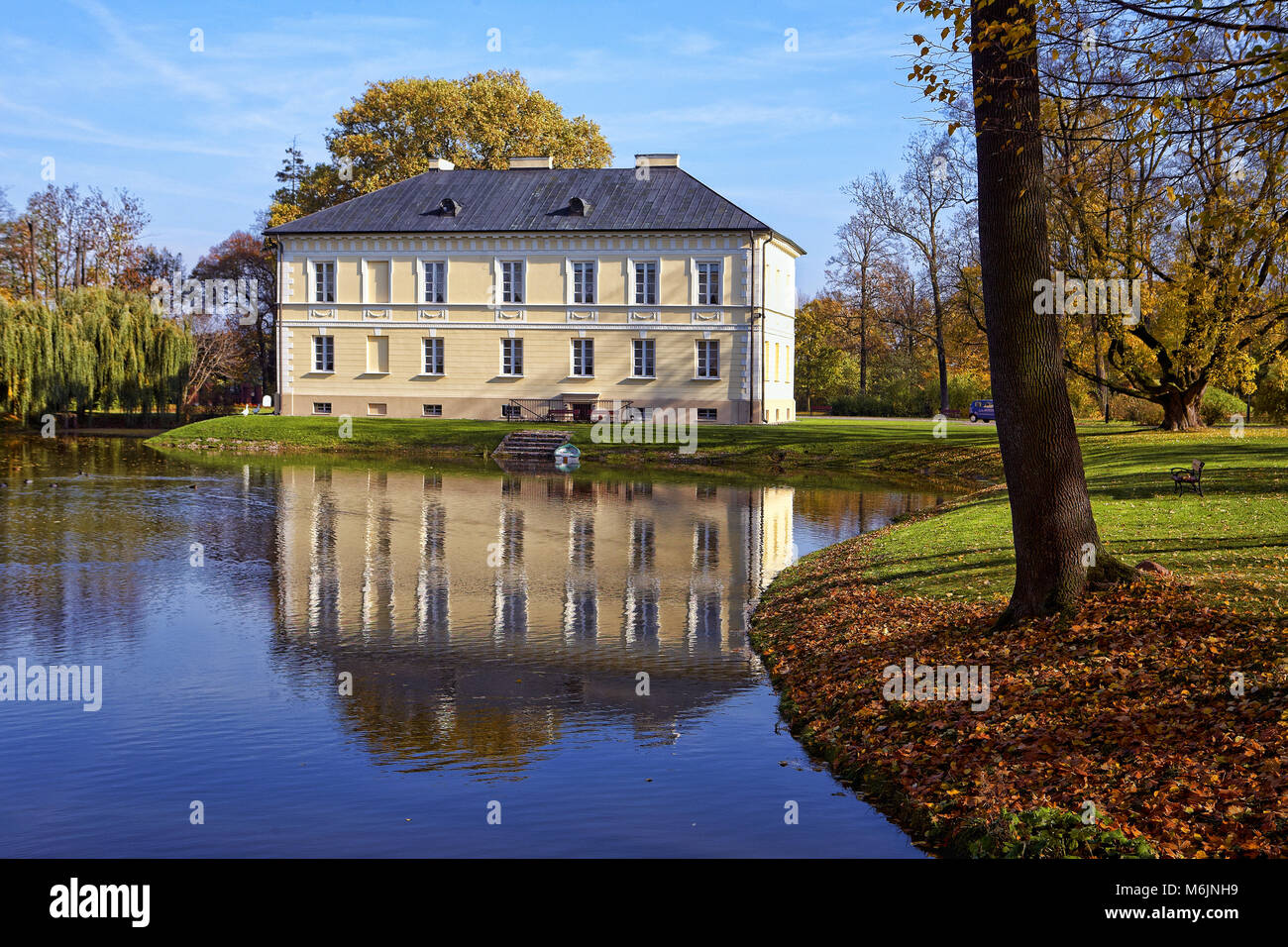 Poland, pałace in Dobrzyca Stock Photo - Alamy