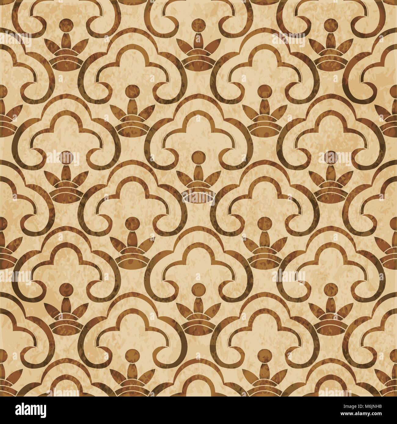 Retro brown watercolor texture grunge seamless background Chinese royal ...