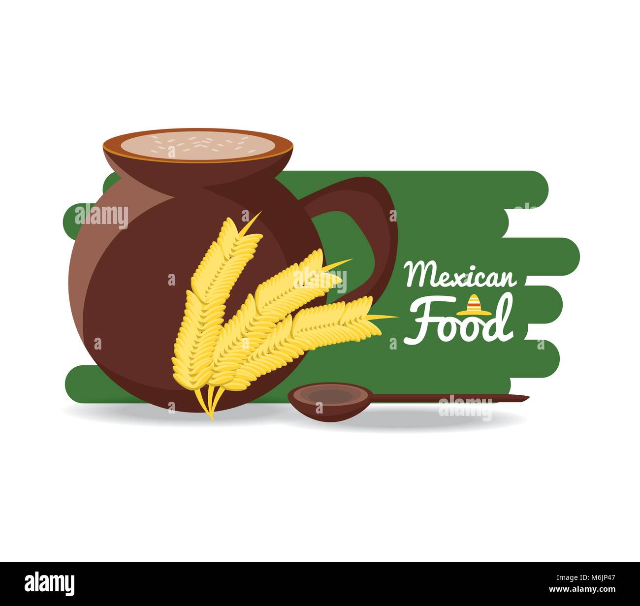 mexican traditional food with corn vector illustration graphic design ...