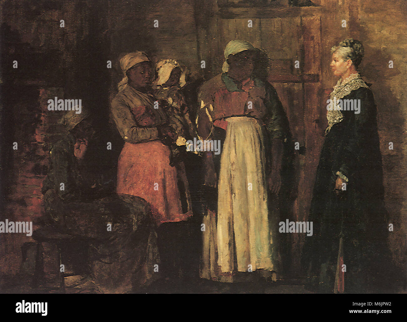 A Visit from the Old Mistress, Homer, Winslow, 1896 Stock Photo - Alamy