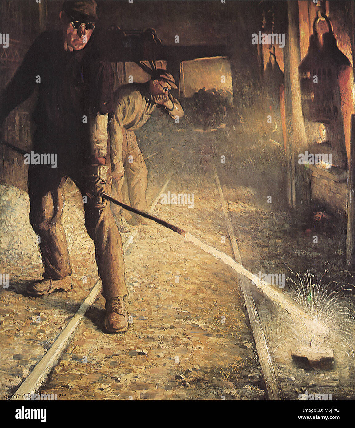 Steelworkers painting hi-res stock photography and images - Alamy