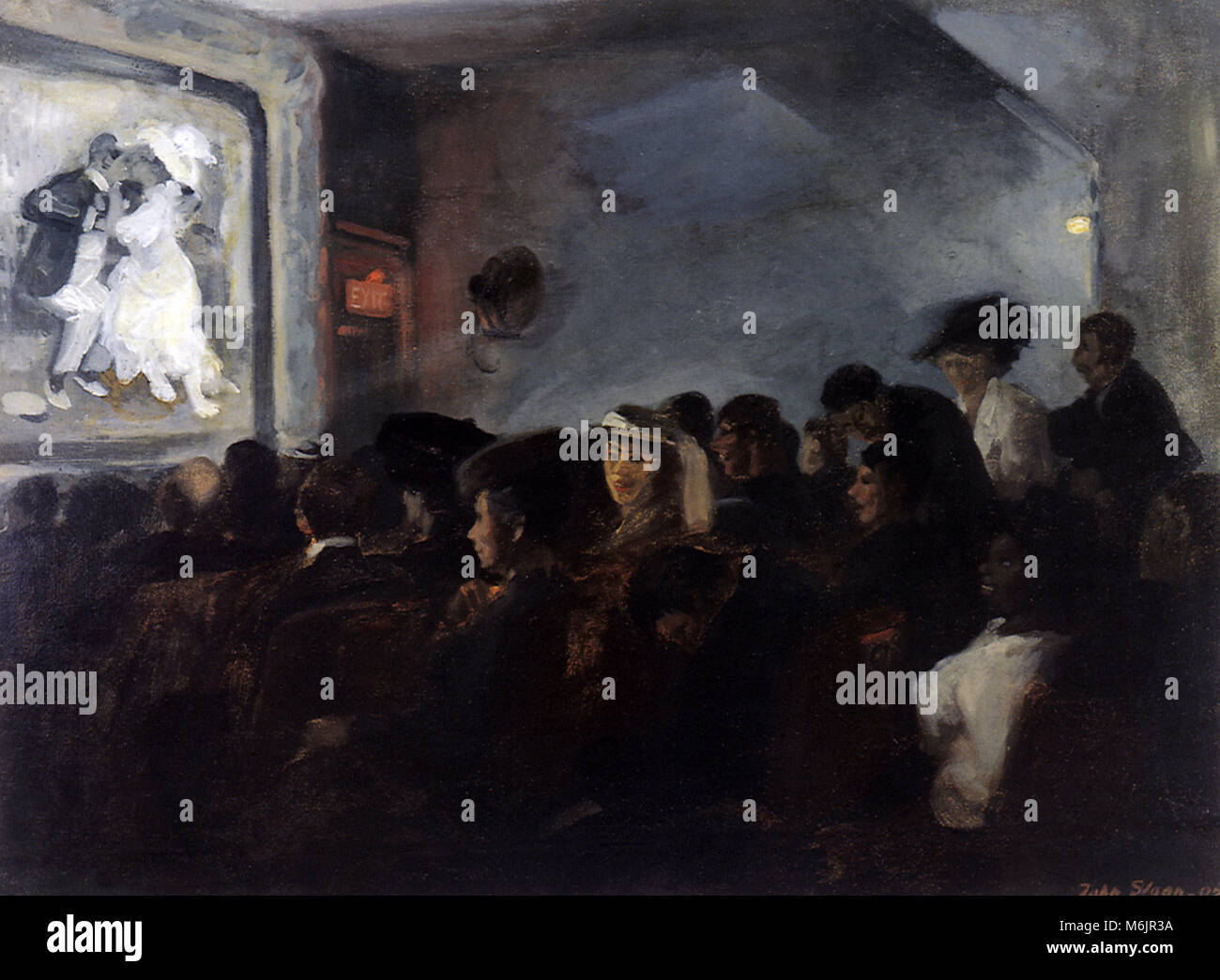 Nickelodeon Movie Theater, Sloan, John, 1907 Stock Photo - Alamy