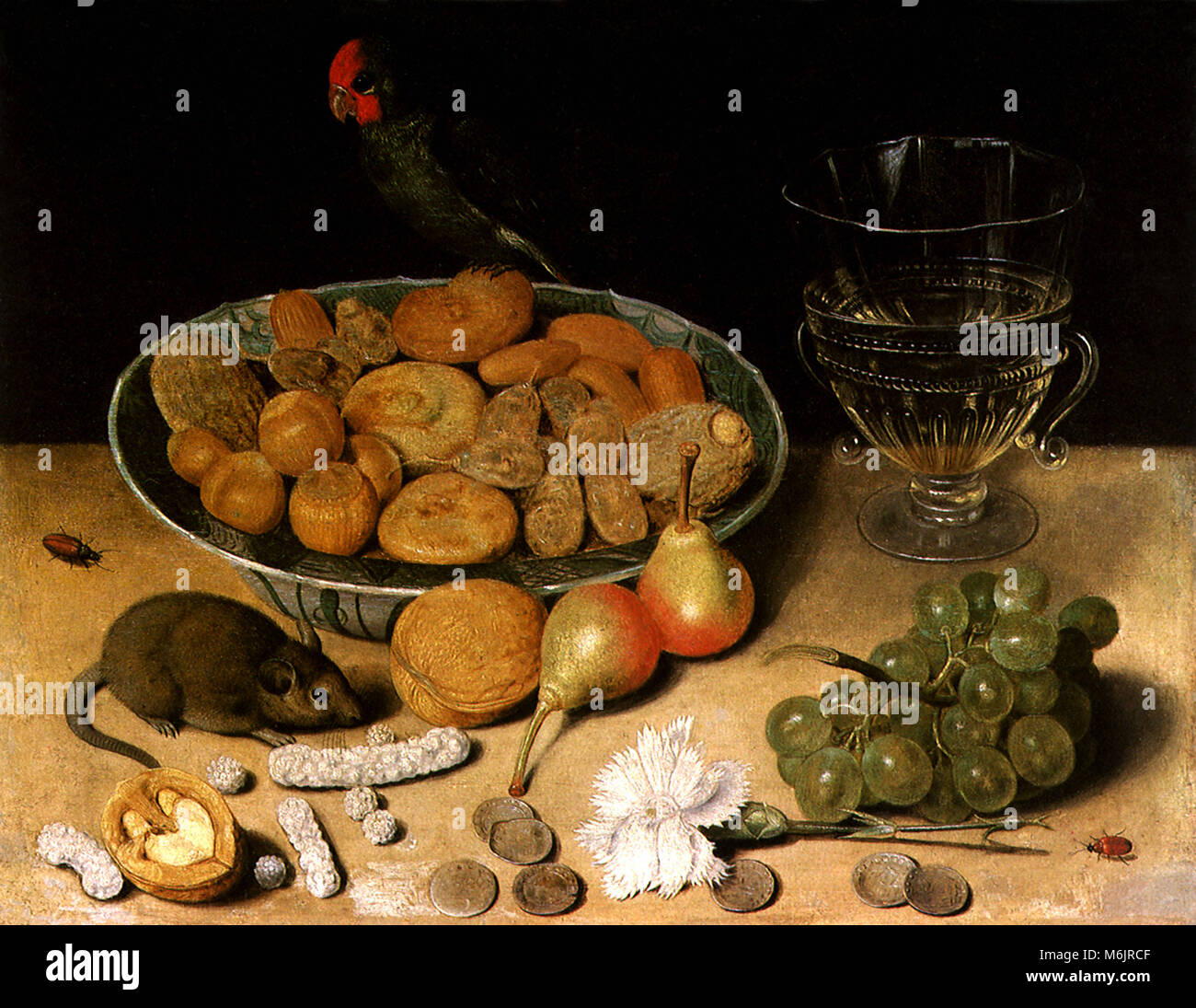Dessert Still Life, Flegel, Georg, 1630 Stock Photo - Alamy