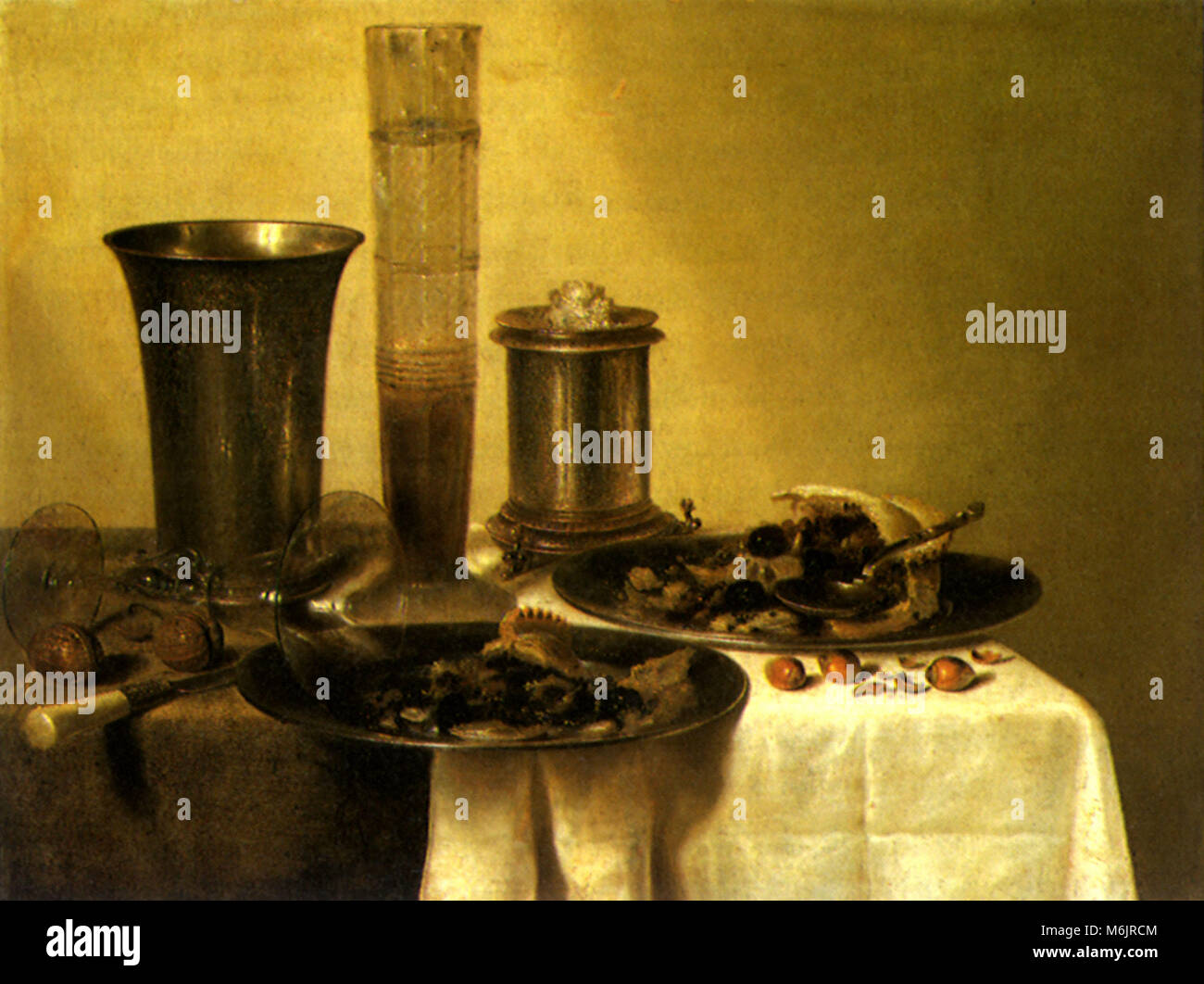 Breakfast Still Life, Heda, Willem Claesz, 1637 Stock Photo - Alamy