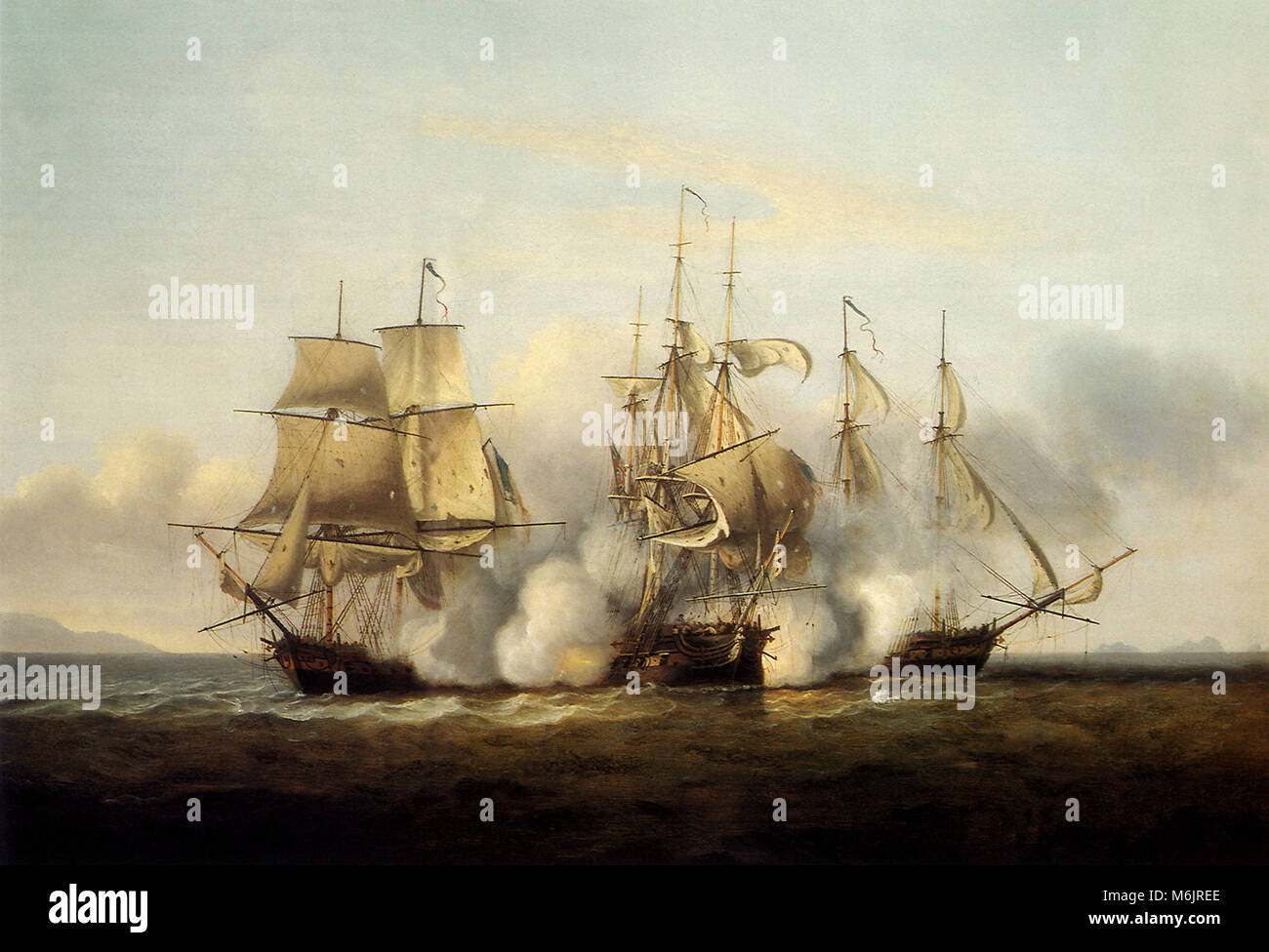 The Goree in Action 1815, Luny, Thomas, 1815 Stock Photo - Alamy