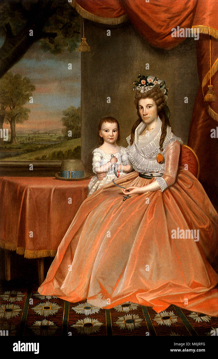 Mrs. Elijah Boardman and Her Son William Whiting Boardman, Earl, Ralph ...