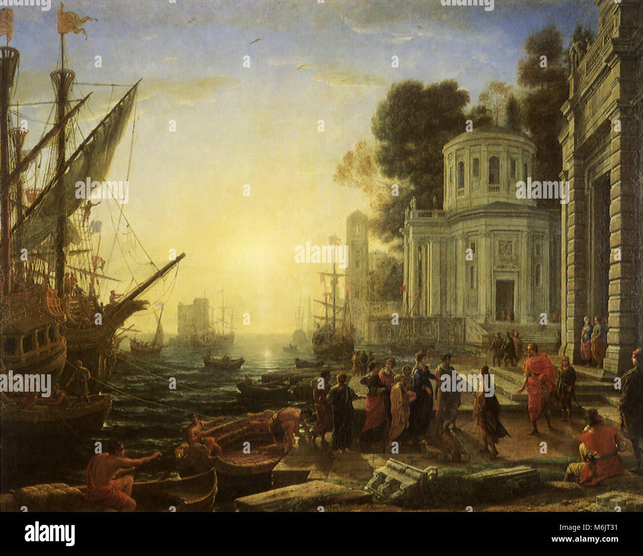 The Landing of Cleopatra at Tarsus 1650, Lorrain, Claude, or Claude Gel, 1650 Stock Photo - Alamy