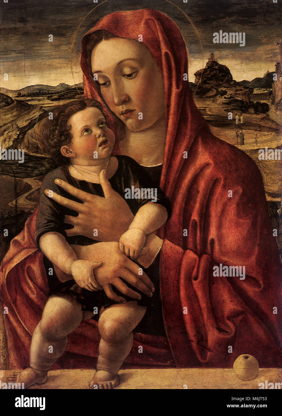 Madonna, with Child Standing on a Parapet, Bellini, Giovanni, 1480 ...