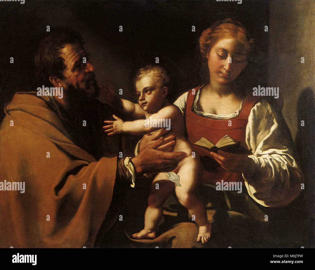 The Holy Family, Gramatica, Antiveduto, 1620 Stock Photo - Alamy