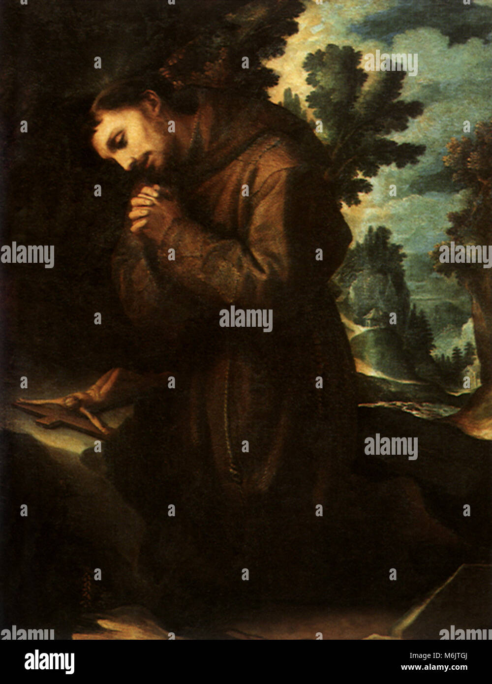 Saint Francis in Prayer, Cigoli Cardi, Ludovico, 1600 Stock Photo - Alamy