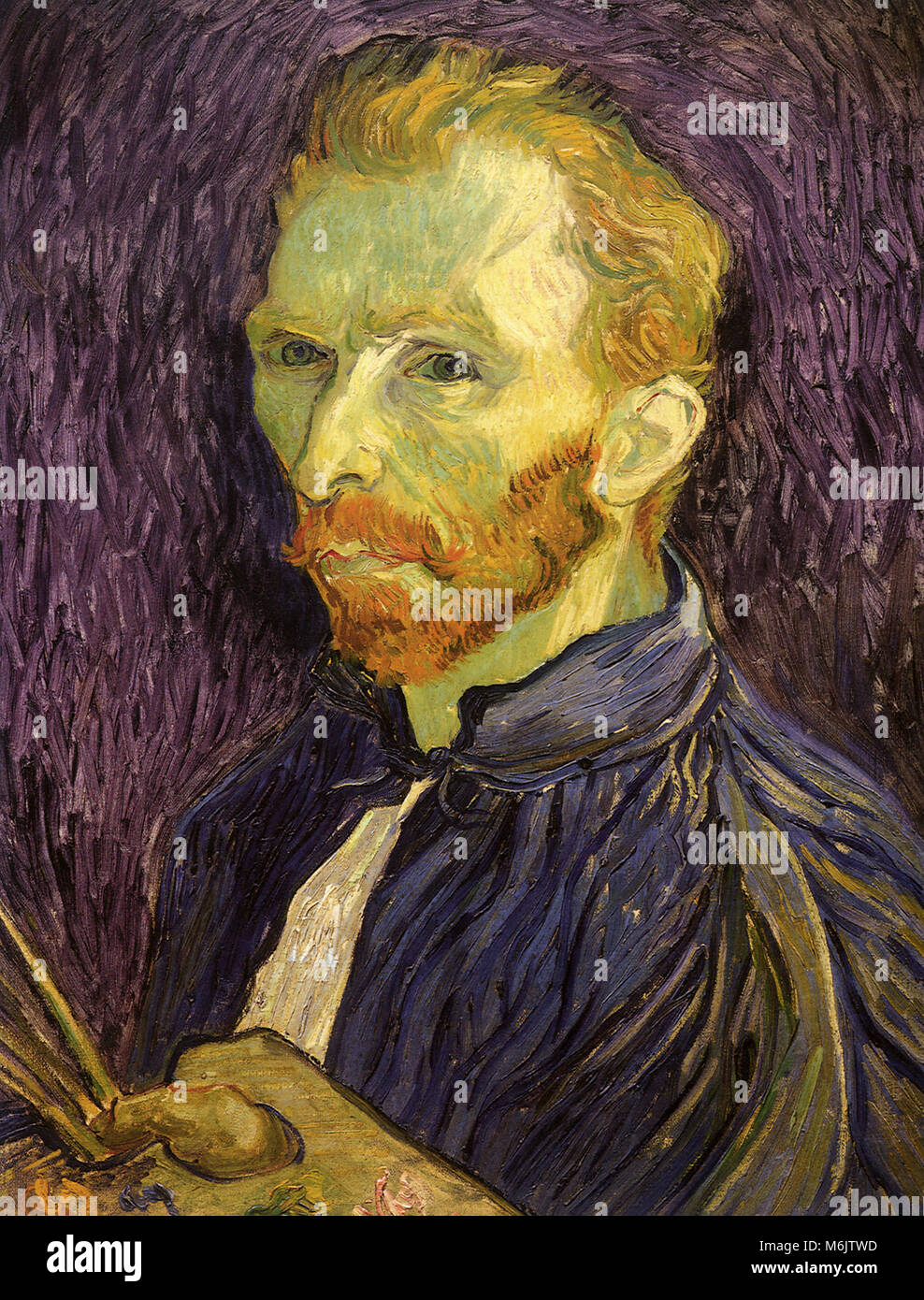 Self-portrait of Vincent Van Gogh, Van Gogh, Vincent Willem, 1889 Stock ...