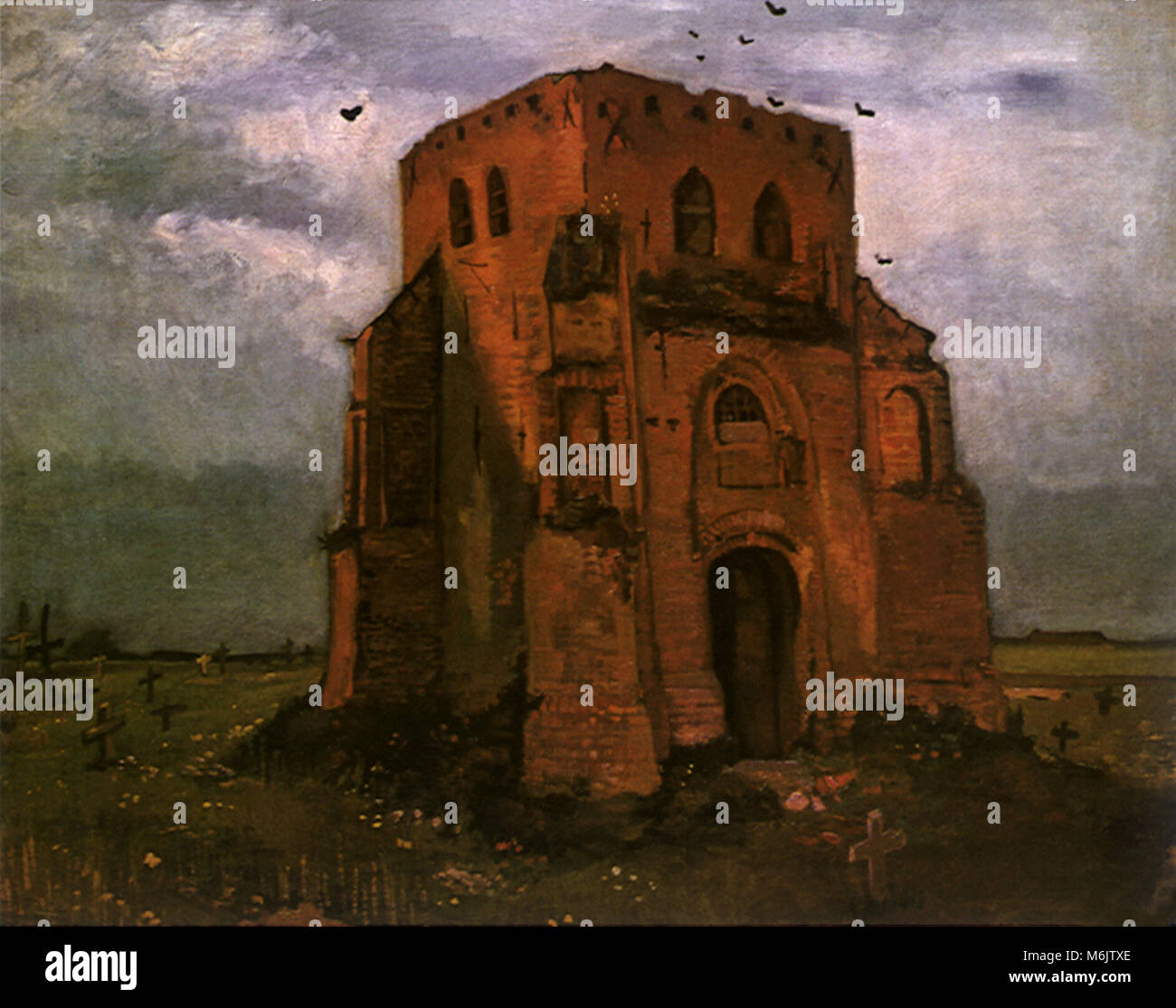 Van gogh old cemetery tower hi-res stock photography and images - Alamy