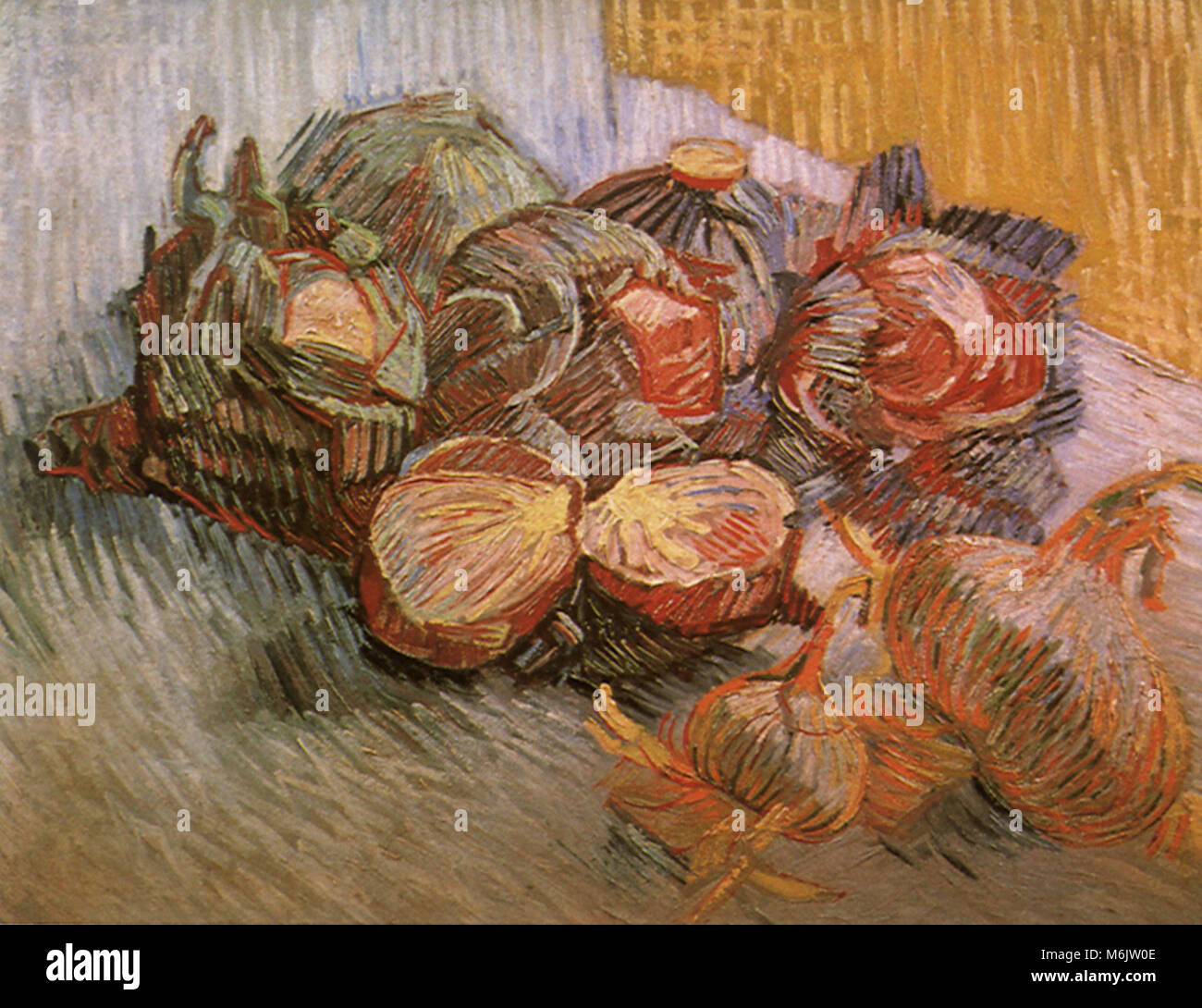 Still Life with Red Cabbages and Onions, Van Gogh, Vincent Willem, 1887 ...