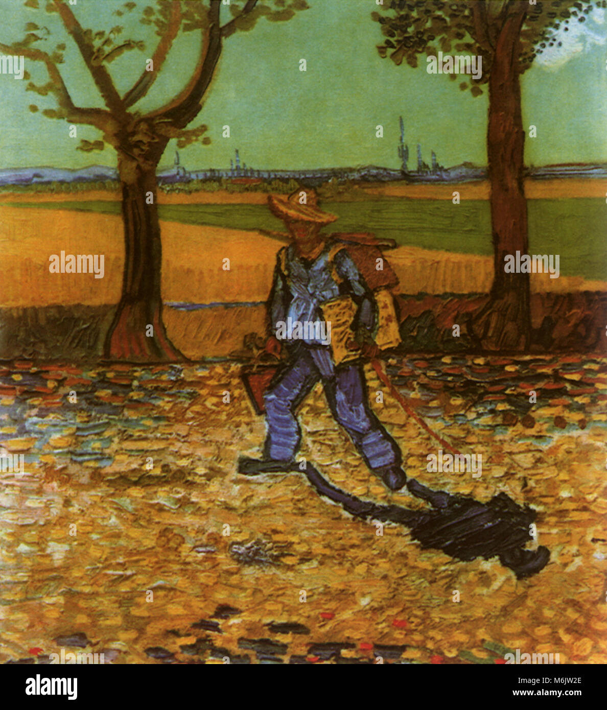 The Painter on His Way to Work, Van Gogh, Vincent Willem, 1888 Stock ...
