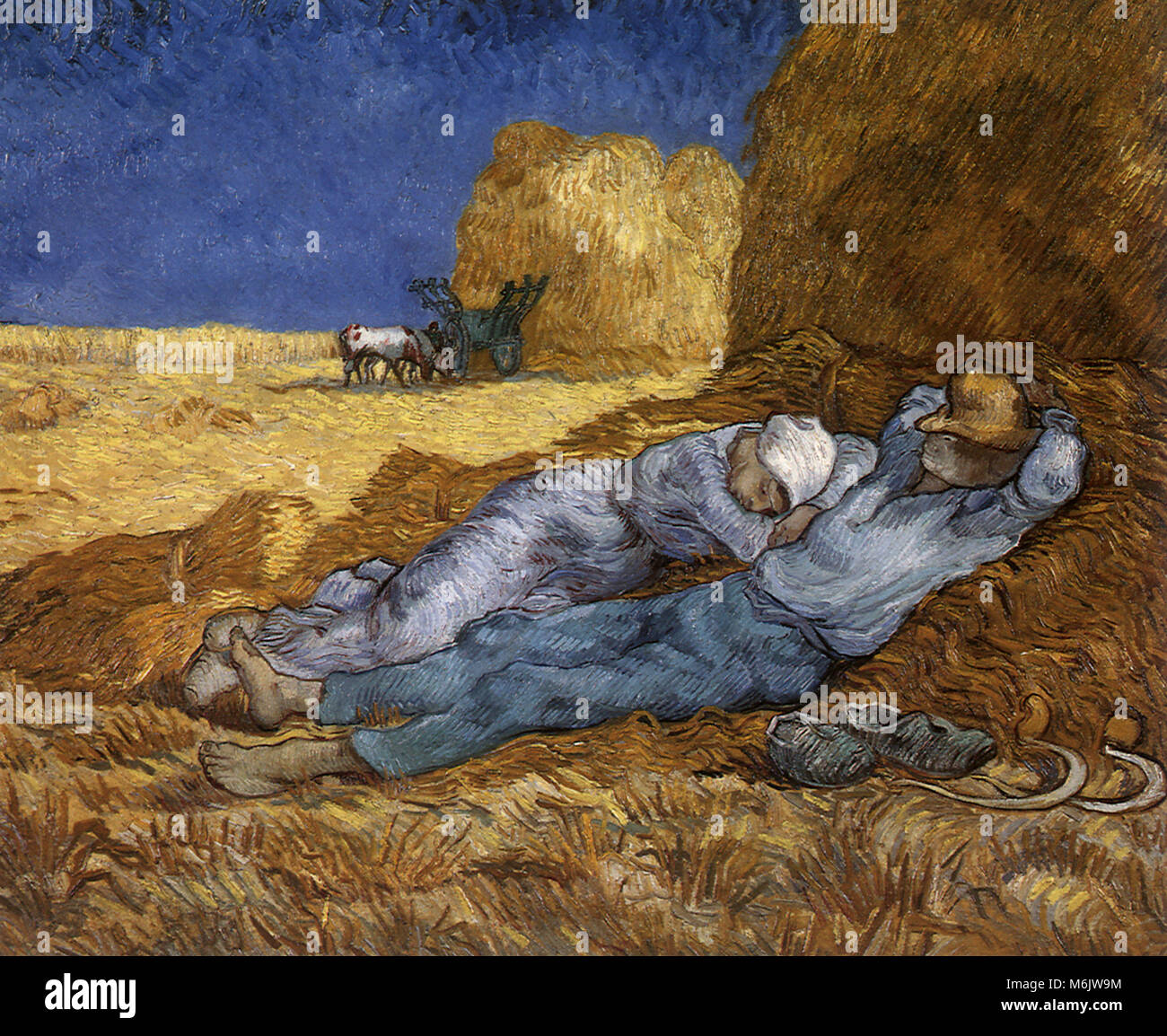 Noon - Rest from Toil, Van Gogh, Vincent Willem, 1889 Stock Photo - Alamy