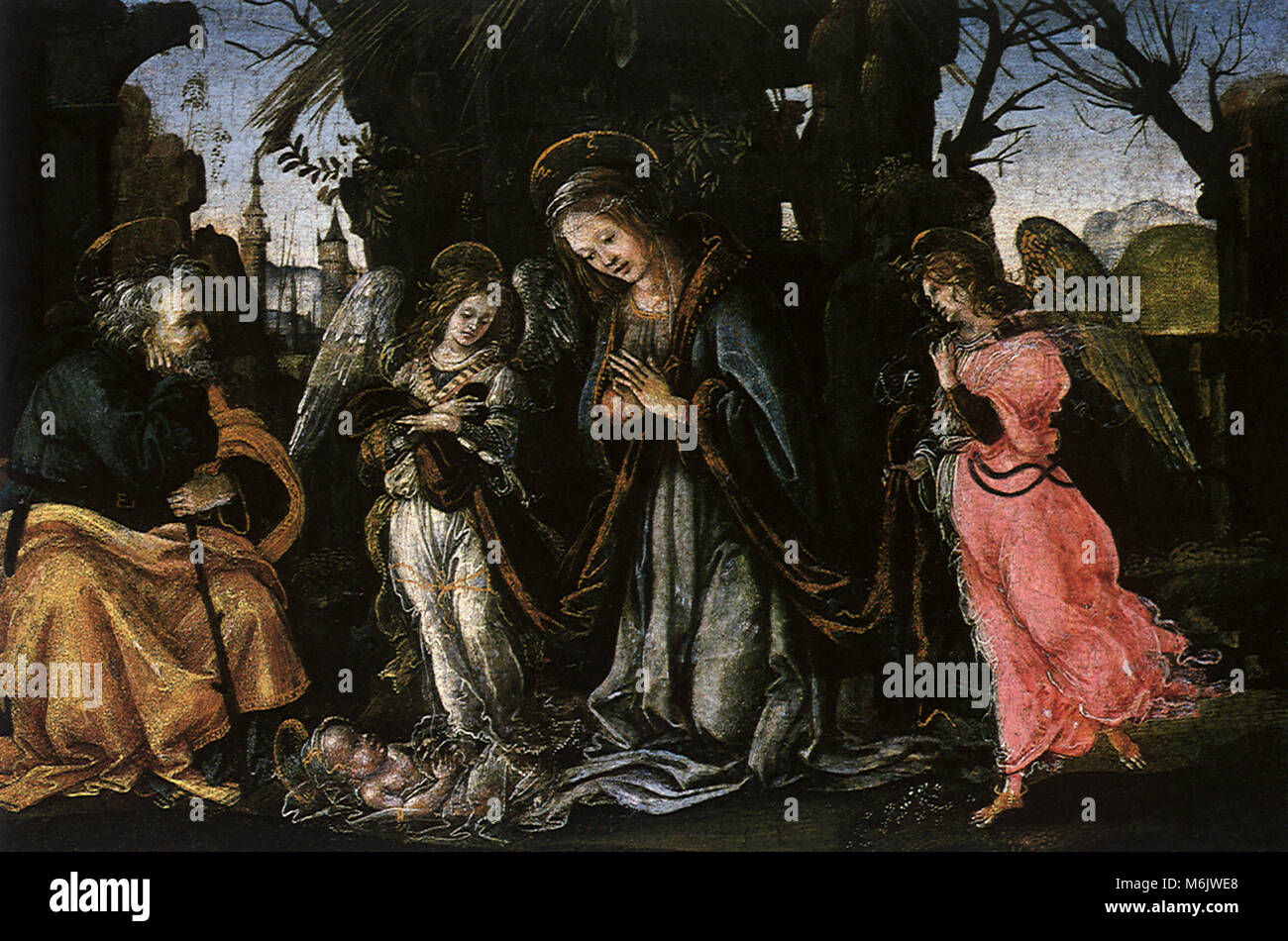 Filippino lippi two angels hi-res stock photography and images - Alamy