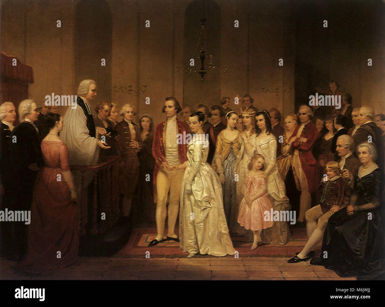 The Marriage of George Washington to Martha Custis 1849, Stearns ...