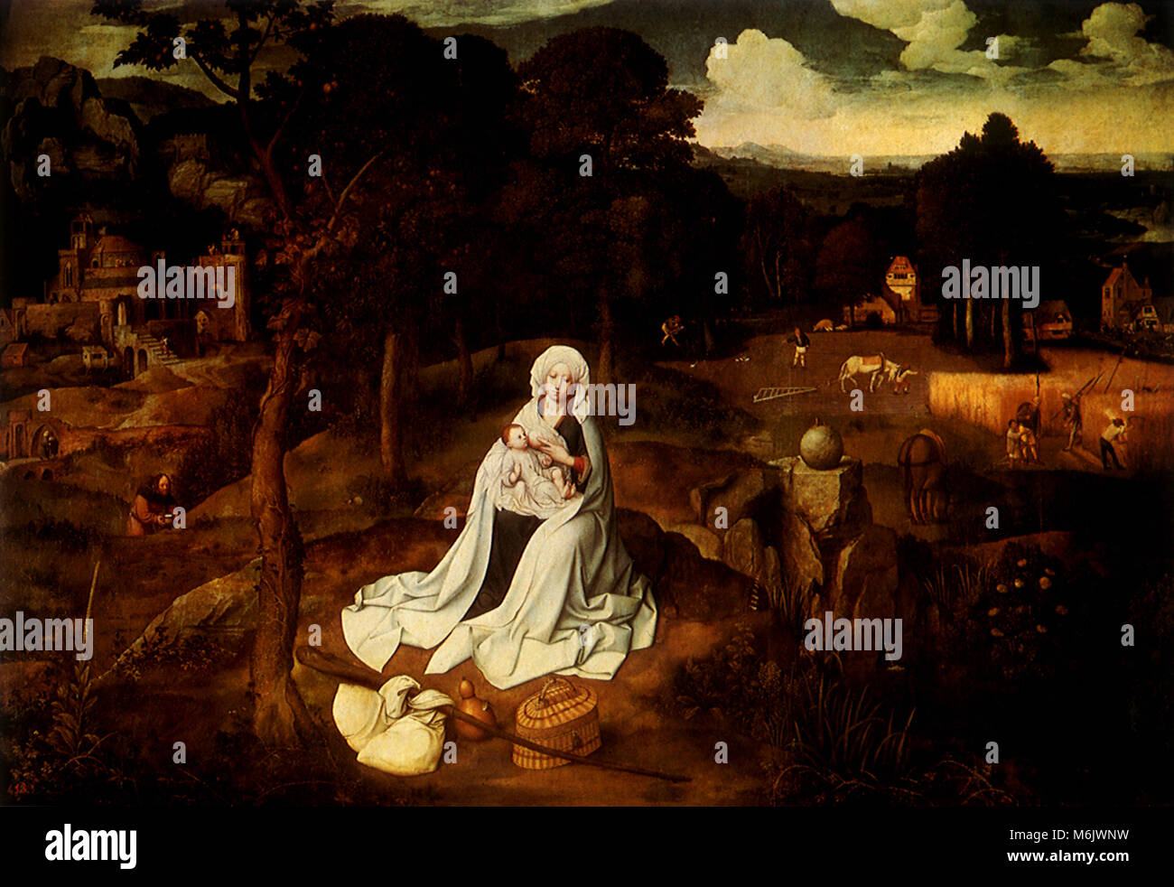 Rest on the Flight into Egypt, Patinir, Joachim, 1520 Stock Photo - Alamy