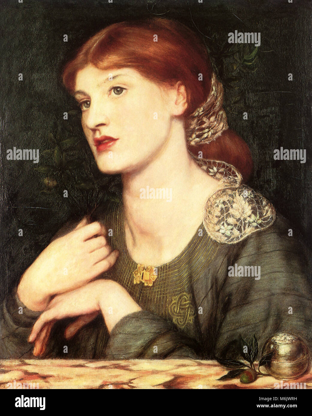 Il Ramoscello, Rossetti, Gabriel Charles Dant, 1865 Stock Photo - Alamy