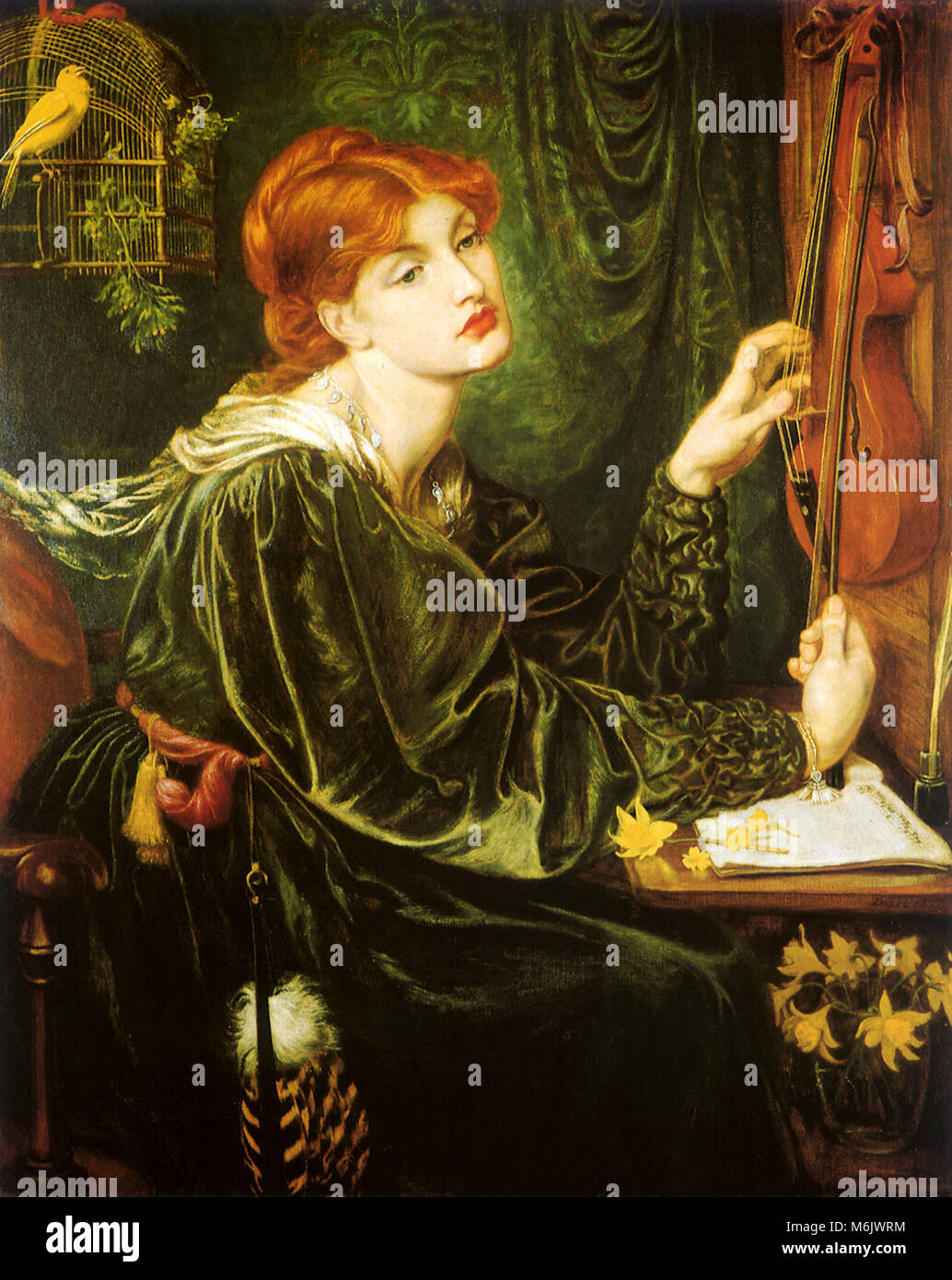 Veronica Veronese, Rossetti, Gabriel Charles Dant, 1872 Stock Photo - Alamy