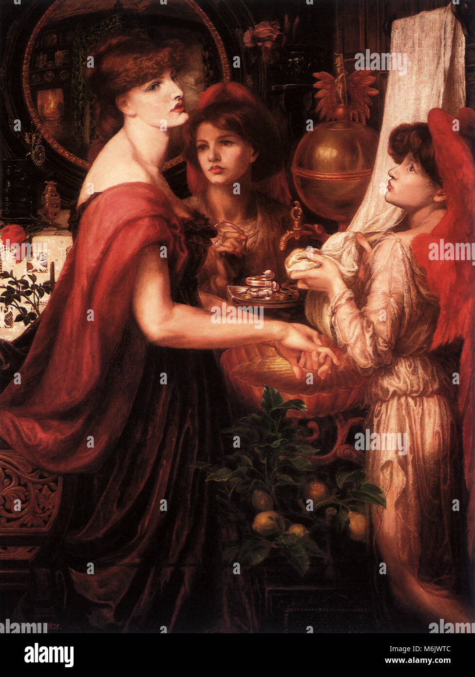 La Bella Mano, Rossetti, Gabriel Charles Dant, 1875 Stock Photo - Alamy