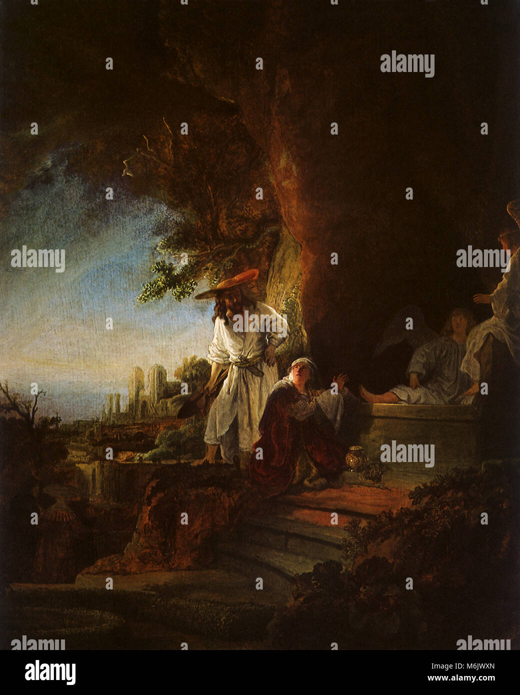 The Resurrected Lord Appears to Mary Magdalene, Rembrandt, Harmensz van ...