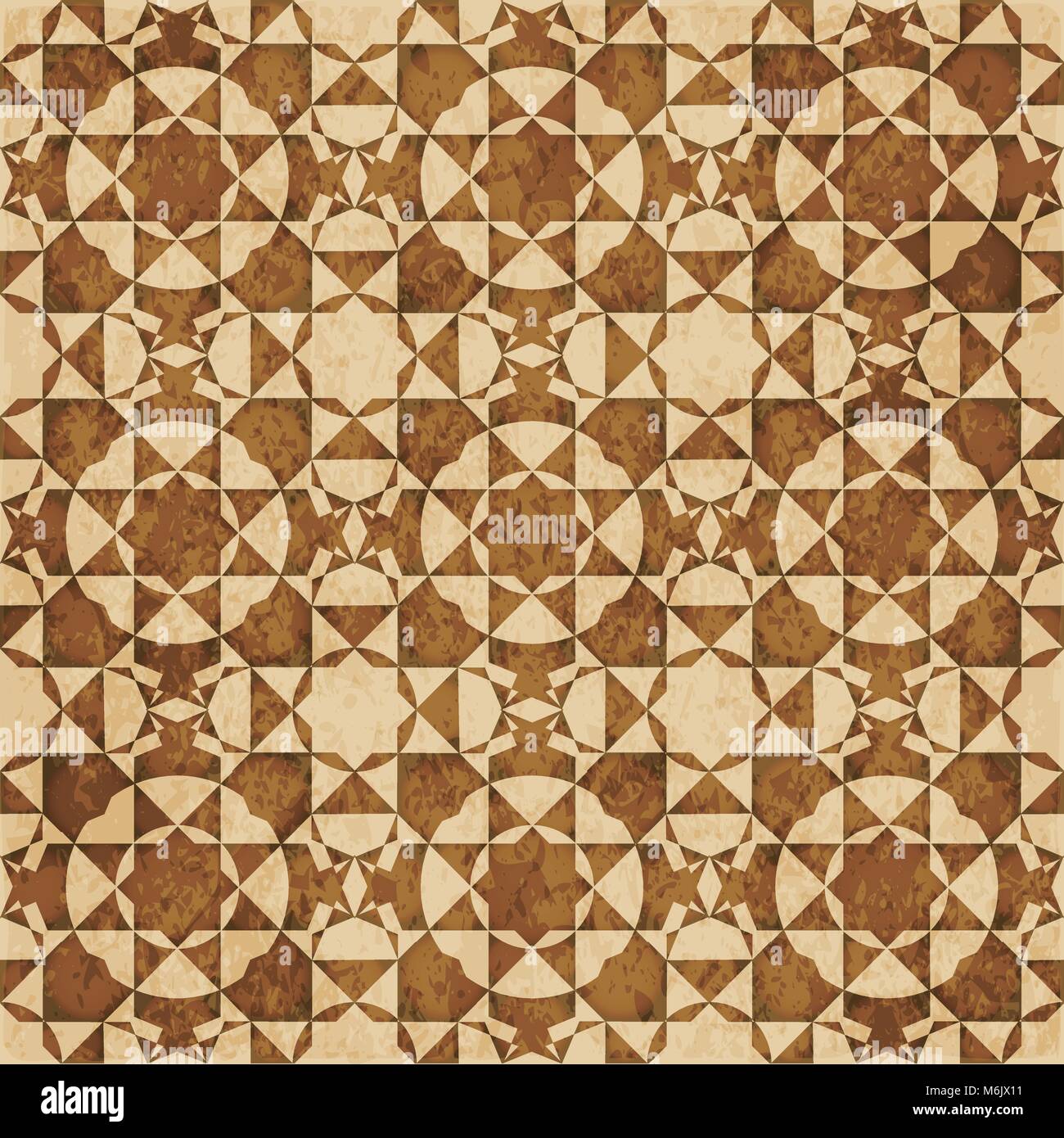 Retro brown Islam seamless geometry pattern background eastern style ...